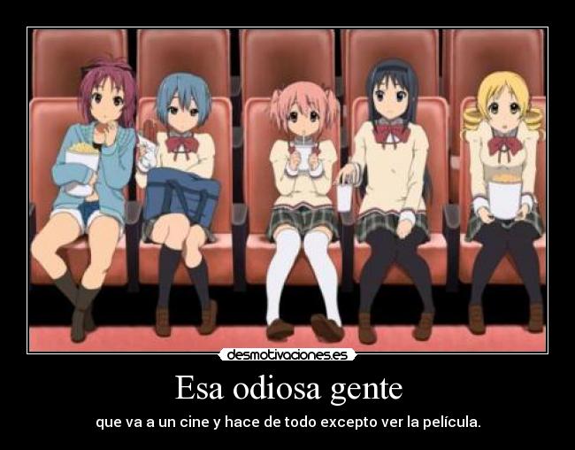Ranking De La Gente Más Odiosa En Las Salas De Cine Y Estrenos De La