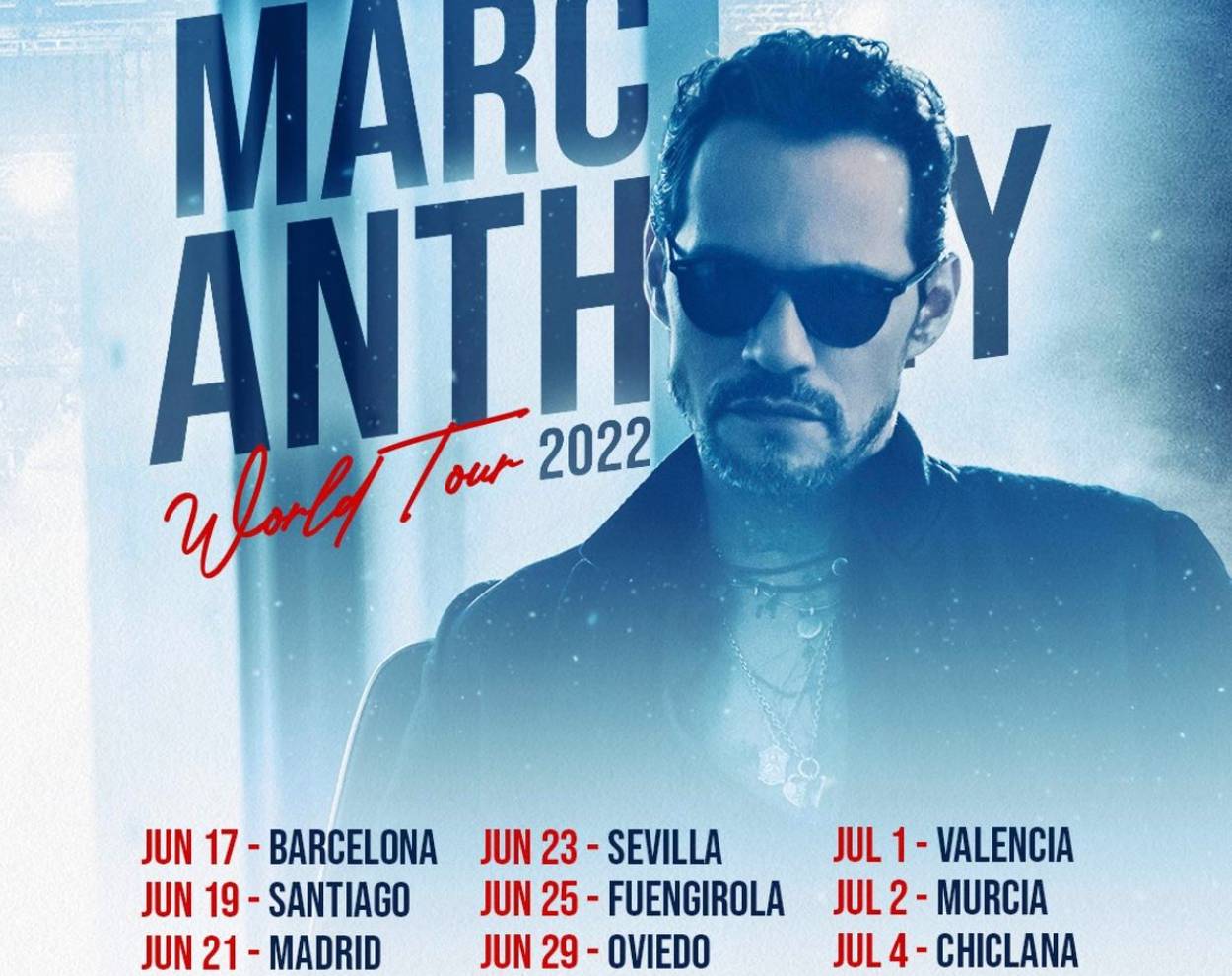 Marc Anthony regresará a lo grande ¡World Tour 2022 en España! - Cadena ...