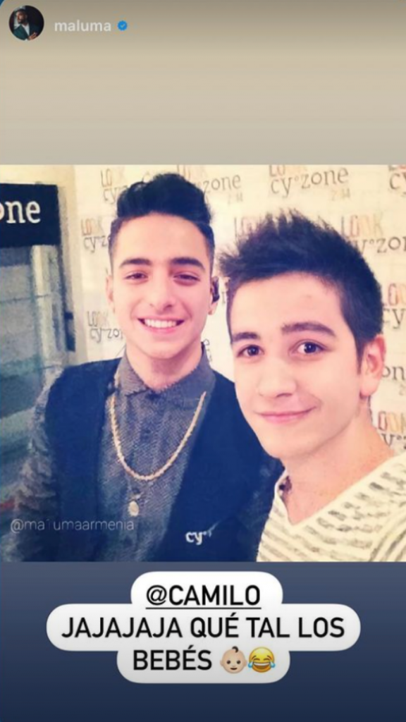 Maluma y la foto inédita con Camilo en su adolescencia - Cadena Dial