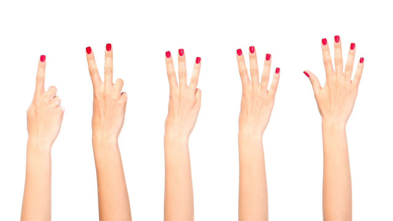 Lo que tu forma de contar con los dedos dice de ti