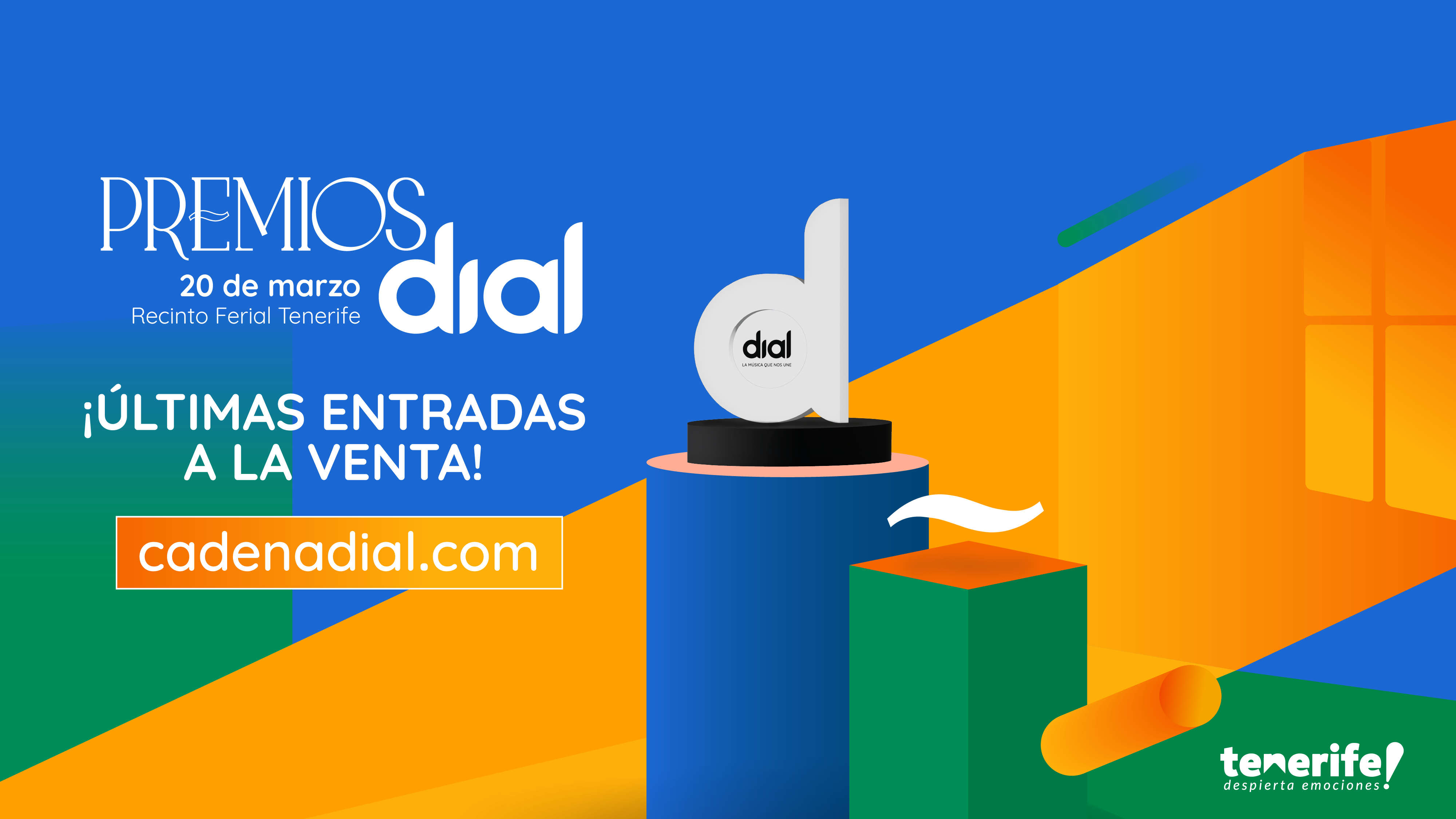 Premios Dial Tenerife 2025: ¡Últimas entradas a la venta! - Cadena Dial
