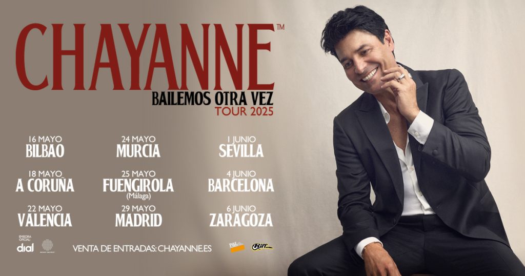 Chayanne regresa a España con Bailemos otra vez Tour 2025 - Cadena Dial